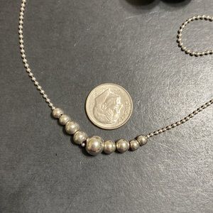 Vintage | Jewelry | Sterlingsilver Ball Charms Chain Necklace | Poshmark